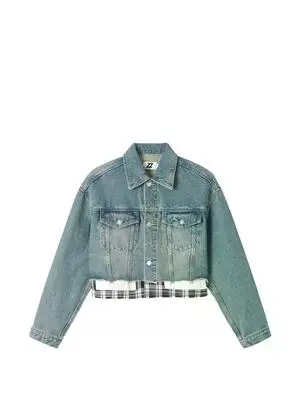 Izzue Checked Denim Jacket