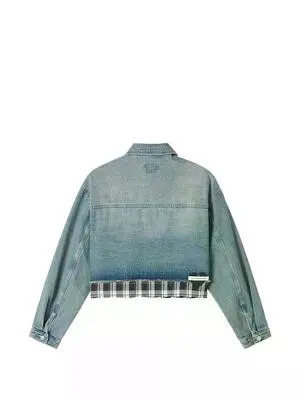 Izzue Checked Denim Jacket