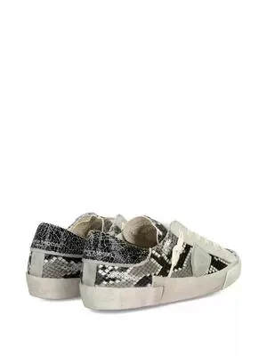 Philippe Model Prsx Animal-print Sneakers - Grey