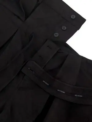 We11Done Folded Button-fastening Trousers