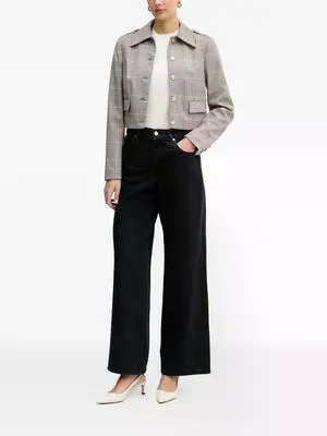Guess Checked Cropped Jacket