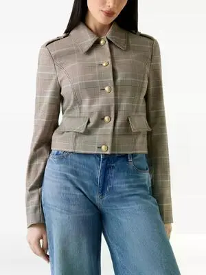 Guess Checked Cropped Jacket