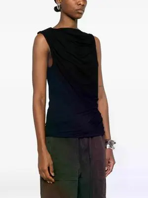 ENTIRE STUDIOS Sleeveless Draped Top - Black