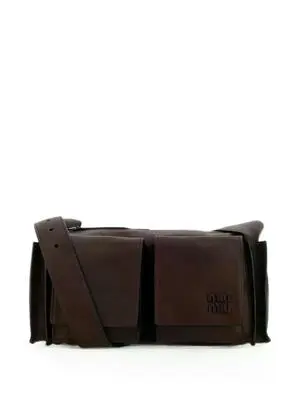 Miu Miu Utilitarian Leather Shoulder Bag