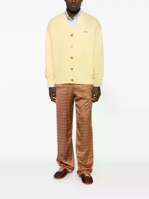 Drole De Monsieur Paisley Pattern Wide Leg Trousers