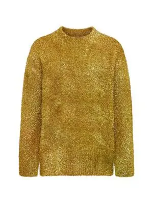 SIMONMILLER Cher Tinsel Crew Neck Sweater - Gold