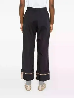 Herno Cuffed Flared Trousers - Blue