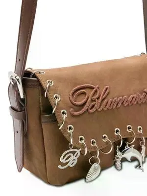 Blumarine Charm Detail Shoulder Bag - Neutrals