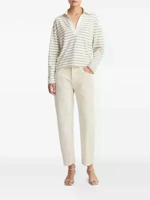 Vince Striped V-neck T-shirt
