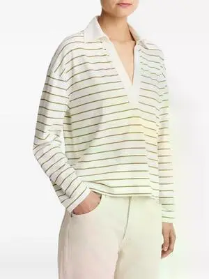 Vince Striped V-neck T-shirt