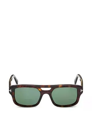 TOM FORD Square Frame Sunglasses - Brown