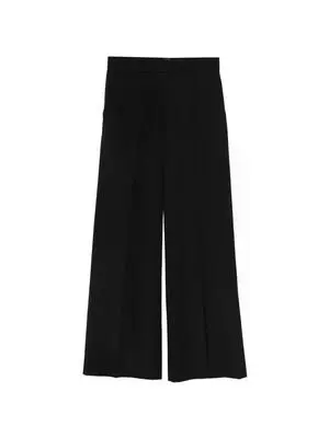 Iceberg Wide Leg Trousers With Logo Label
