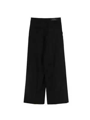 Iceberg Wide Leg Trousers With Logo Label