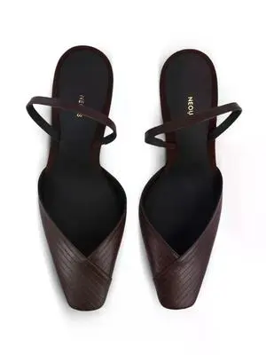 NEOUS Slingback Heeled Pumps - Brown