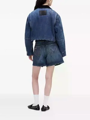 Marc Jacobs Cropped Denim Jacket With Grommet Details