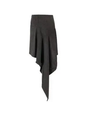 NICCOLO PASQUALETTI Wool Cascade Skirt