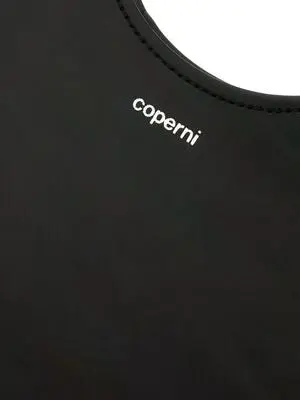 Coperni Heart Leather Shoulder Bag - Black