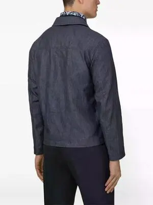 Boggi Milano Two-layer Technical Linen Bomber Jacket