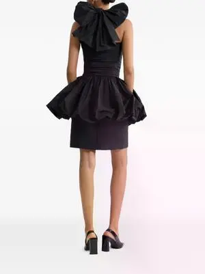 PATOU Halterneck Mini Dress With Gathered Bodice And Balloon Skirt