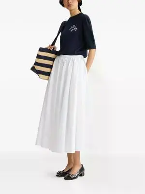 PATOU Short-sleeved Bow Detail Top