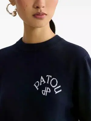PATOU Short-sleeved Bow Detail Top