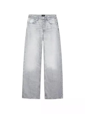 ANINE BING Hugh Wide Leg Jeans - Grey