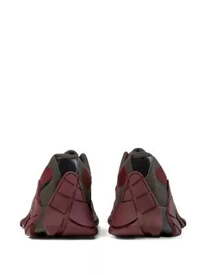 Camper Grey Panelled Trainers - Red