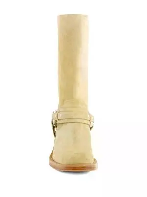 Rabanne Xl Link Biker Boots - Neutrals