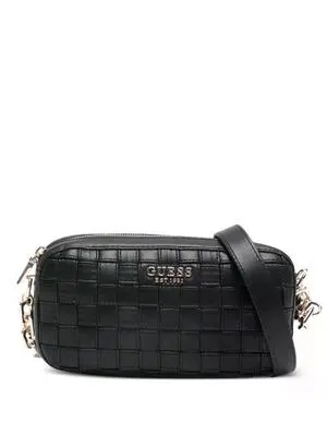 Guess Small Woven Crossbody Bag - Black