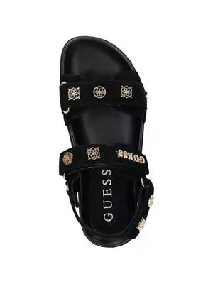 Guess Florizi Touch-strap Sandals - Black