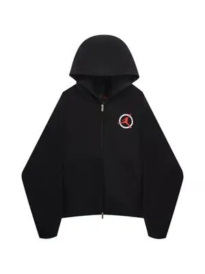 JORDAN Flight Club Fleece Zip Hoodie - Black