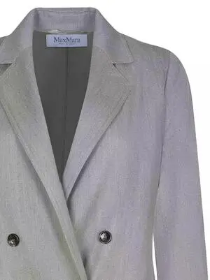 Max Mara Locarno Double-breasted Jacket - Grey