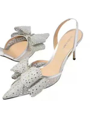 Mach & Mach Embellished Slingback Pumps