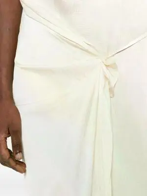 Bondi Born Sleeveless Boat Neck Maxi Dress With Pearl Tie Detail