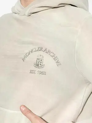 Moncler Hooded Sweatshirt - Neutrals