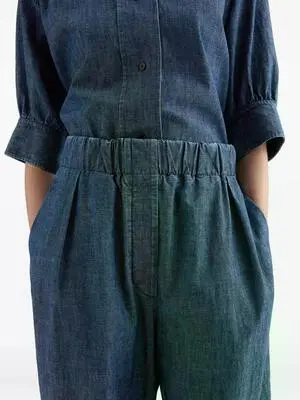 JIL SANDER Elasticated Waistband Trousers - Blue