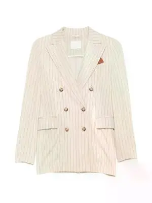 CIRCOLO 1901 Striped Double-breasted Blazer
