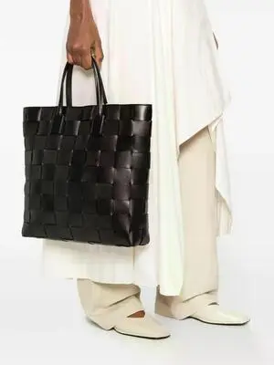 Dragon Diffusion Medium Pino Woven Top-handle Tote Bag