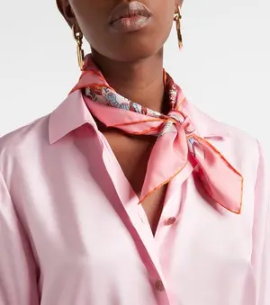 Gucci Printed Silk Twill Scarf - Multicoloured