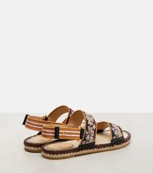 Valentino Garavani Embroidered Espadrille Sandals