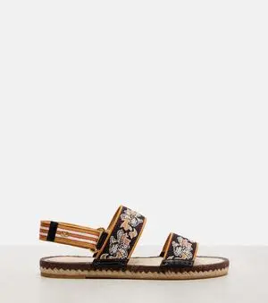 Valentino Garavani Embroidered Espadrille Sandals