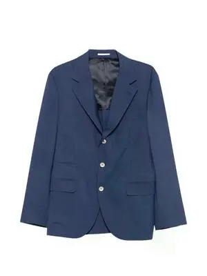 Brunello Cucinelli Button Jacket - Blue