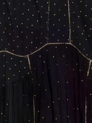 MARANT ETOILE Dotted Tiered Midi Dress