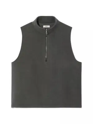 RIER Sleeveless High Neck Wool Sweater - Green