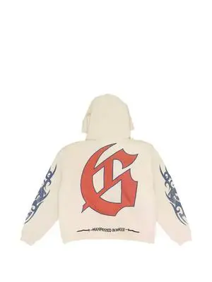 GODSPEED Graphic Print Hoodie - Neutrals