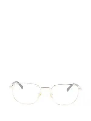 Gucci Rectangular Full Rim Eyeglasses - Gold