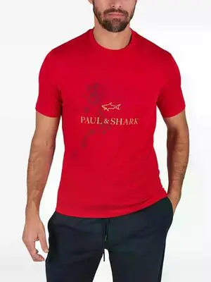 Paul & Shark Year Of The Horse Printed T-shirt - Red