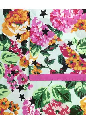Kenzo Floral-print Scarf - Blue