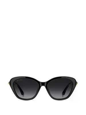 Etro Cat-eye Sunglasses With Gold-tone Detail - Black