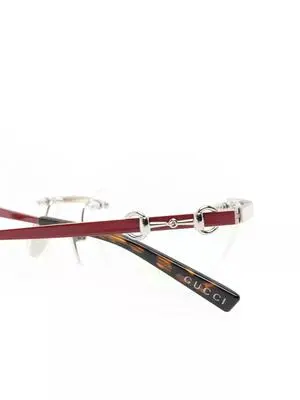 Gucci Horsebit Rimless Octagon Glasses